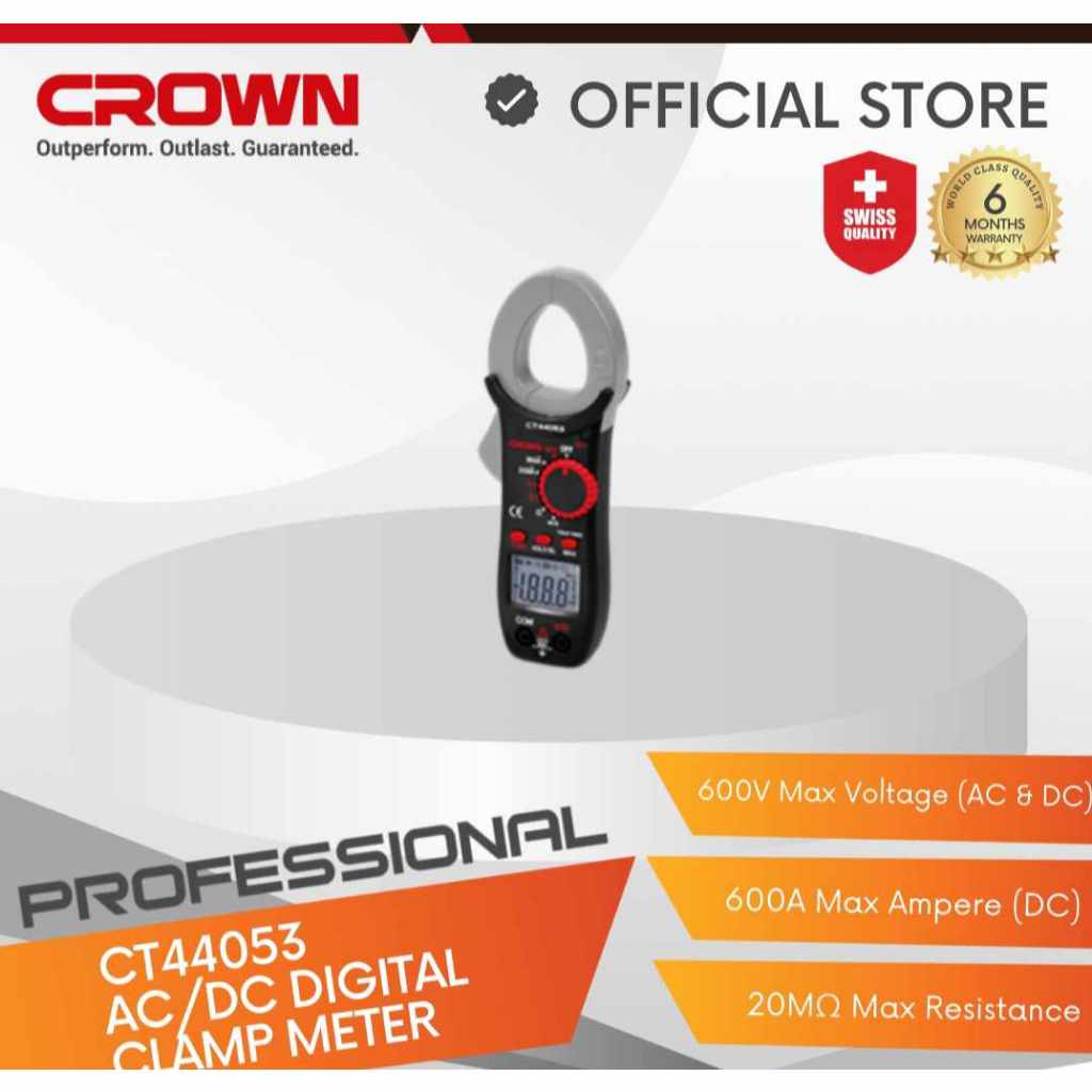 Crown Digital Clamp Meter CT44053 | Shopee Philippines