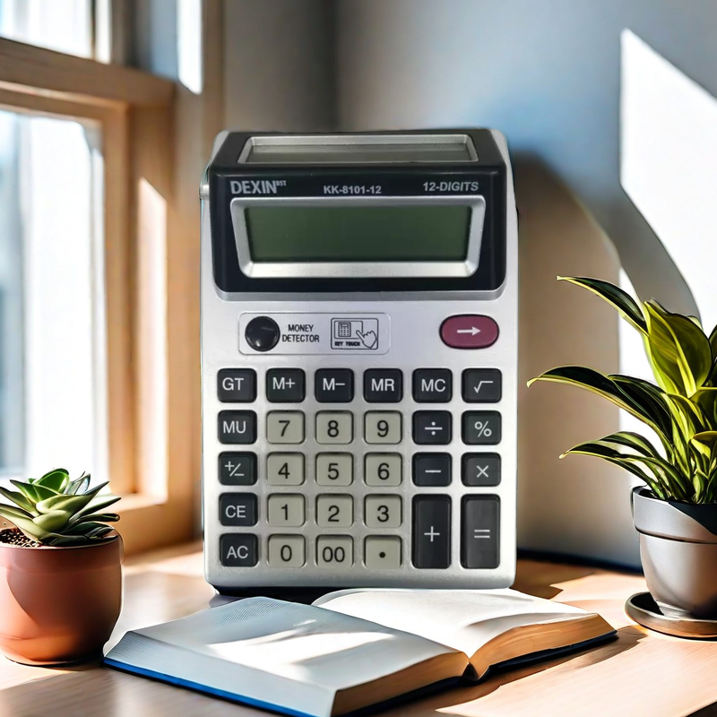 Dual Calculator with Dual Display and Money Detector KK-8101 | Shopee ...