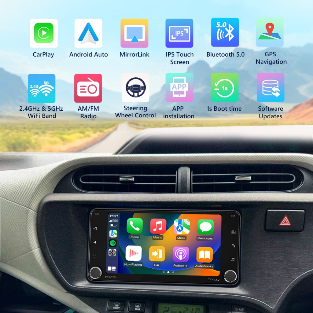 Eonon Latest Android 13 Toyota Android Head Unit Apple CarPlay Android ...