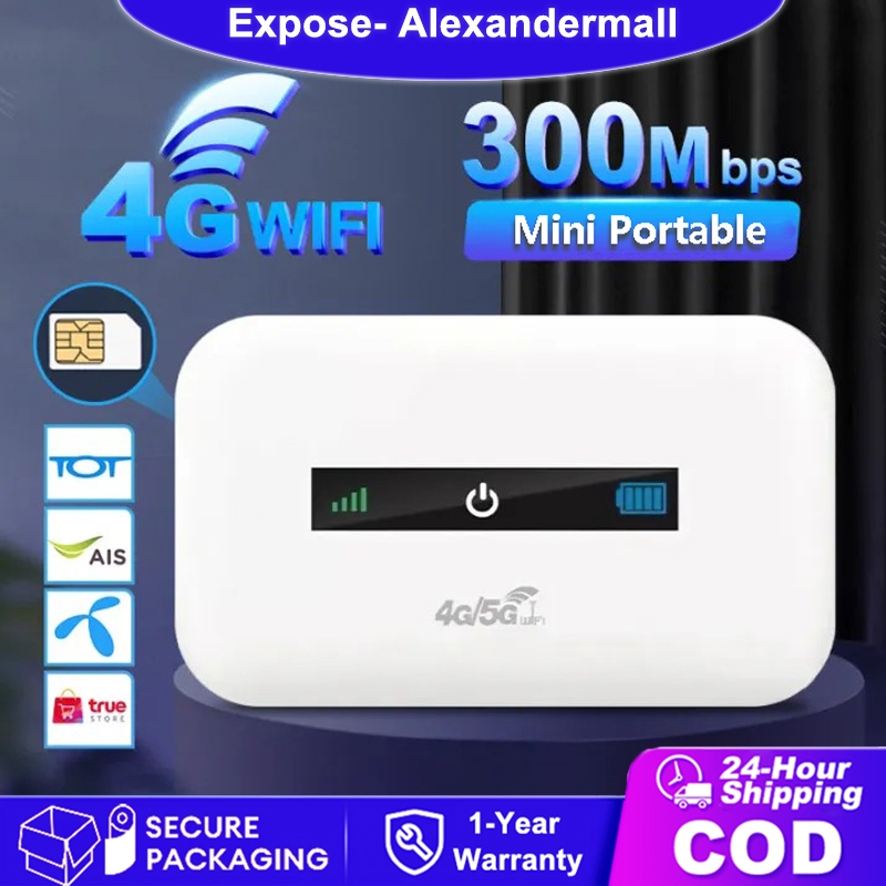 WiFi Router Pocket for Travel With SIM Slot 2100mAh LTE Mobile Modem ...