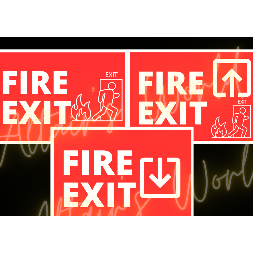 Building signage for Fire Exit Signage Exit Sign Emergency Exit Signage ...