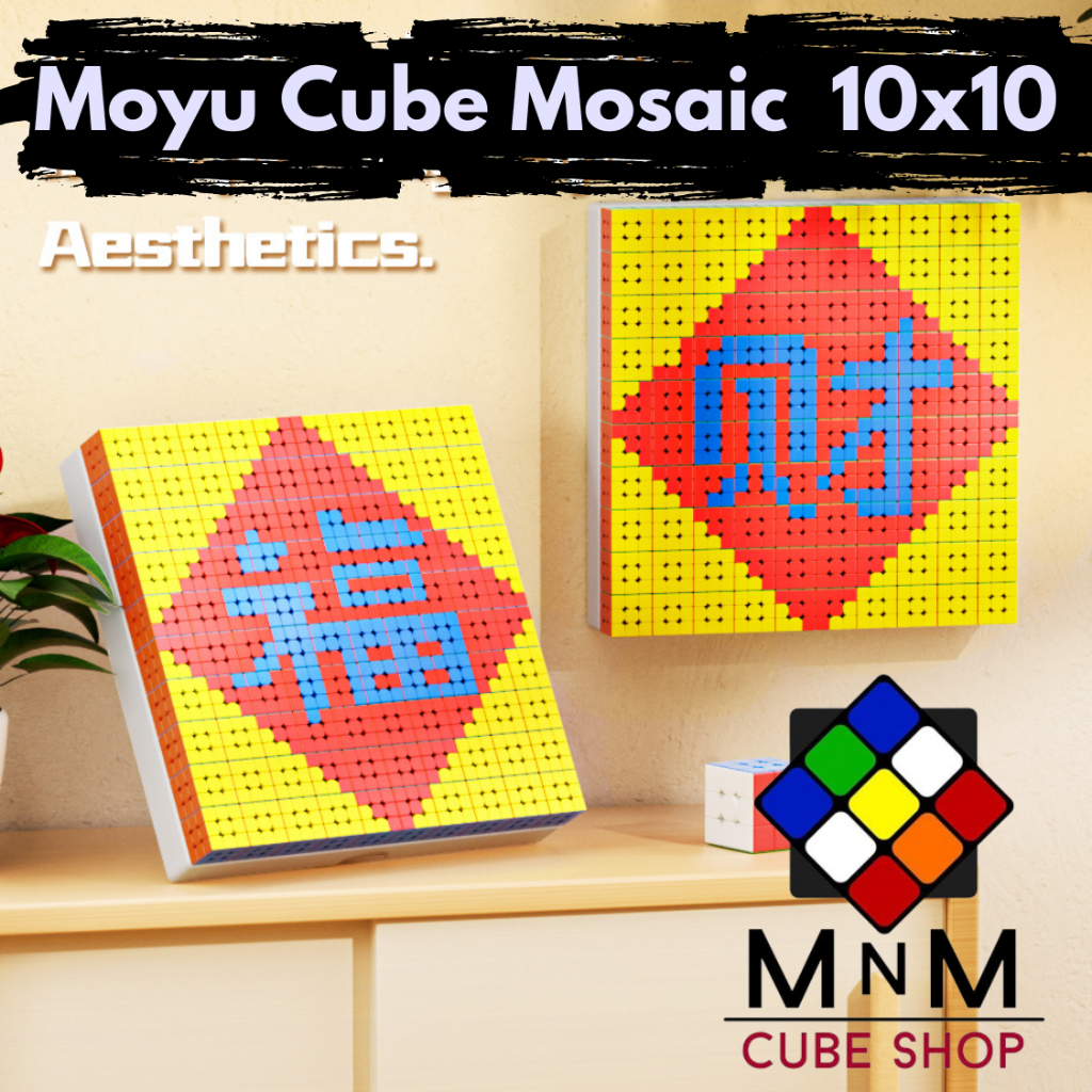 Moyu Cube Mosaic 10x10 Art Rubik's Cube Puzzle 3x3x3 3x3 | Shopee ...