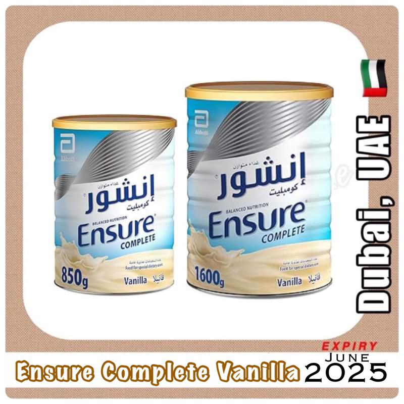 Ensure Complete 850g Vanilla Powder Milk | Shopee Philippines