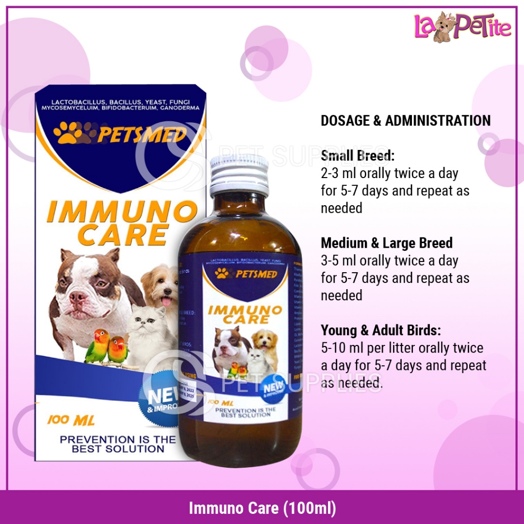 LKJ-100mL Petsmed Immuno Care Prevention is the Best Solution For Dogs ...