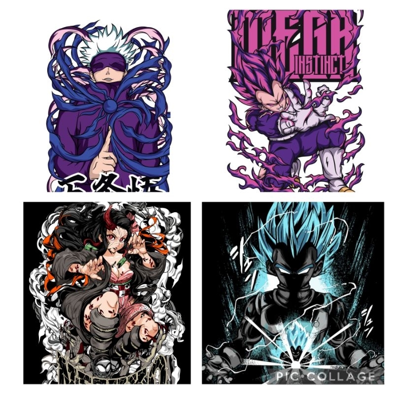 DTF Ready to Press, Anime DTF, Bleach, Onepiece, Dragon Ballz, Anime ...