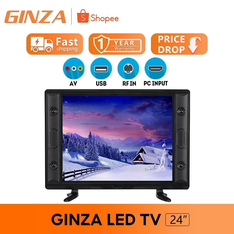 GINZA 24 Inch TV Flat Screen TV 32 Inch LED TV Not Smart TV television | Shopee Philippines