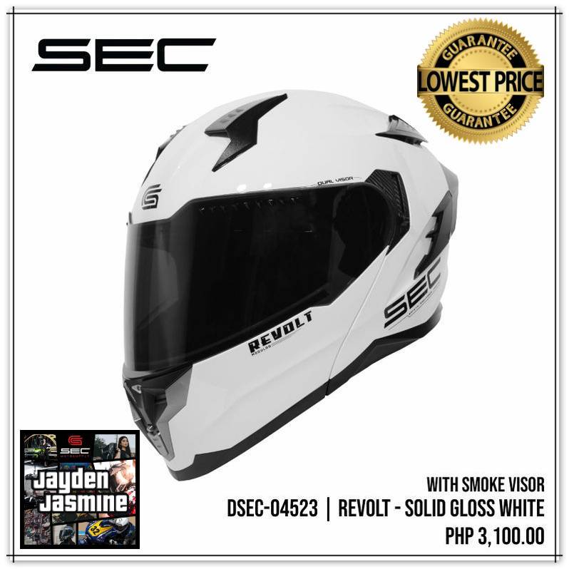 Revolt modular helmet with freebies (sec brand) | Shopee Philippines