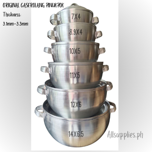 100% ORIGINAL Pinukpok Aluminium Casserole handmade Cookware Pot Hot ...