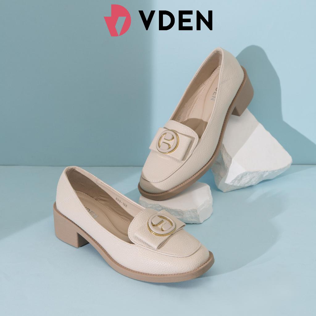 VDEN Square Toe block heel Loafer Shoes 899-168 (4.5 cm/1.4 inch heels ...