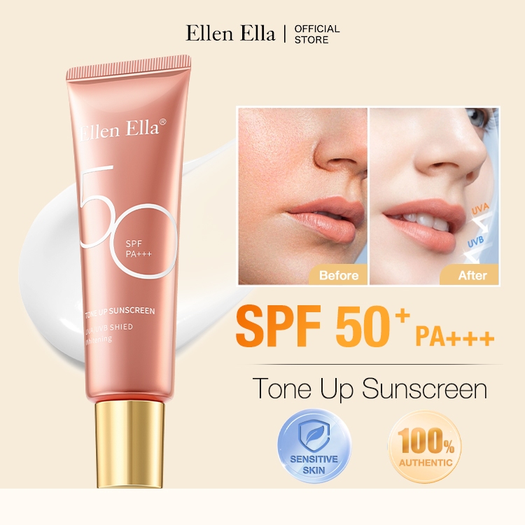 7.7 Promo 100% Positive Ellen Ella SPF50+ whitening sunscreen 3-in-1 ...
