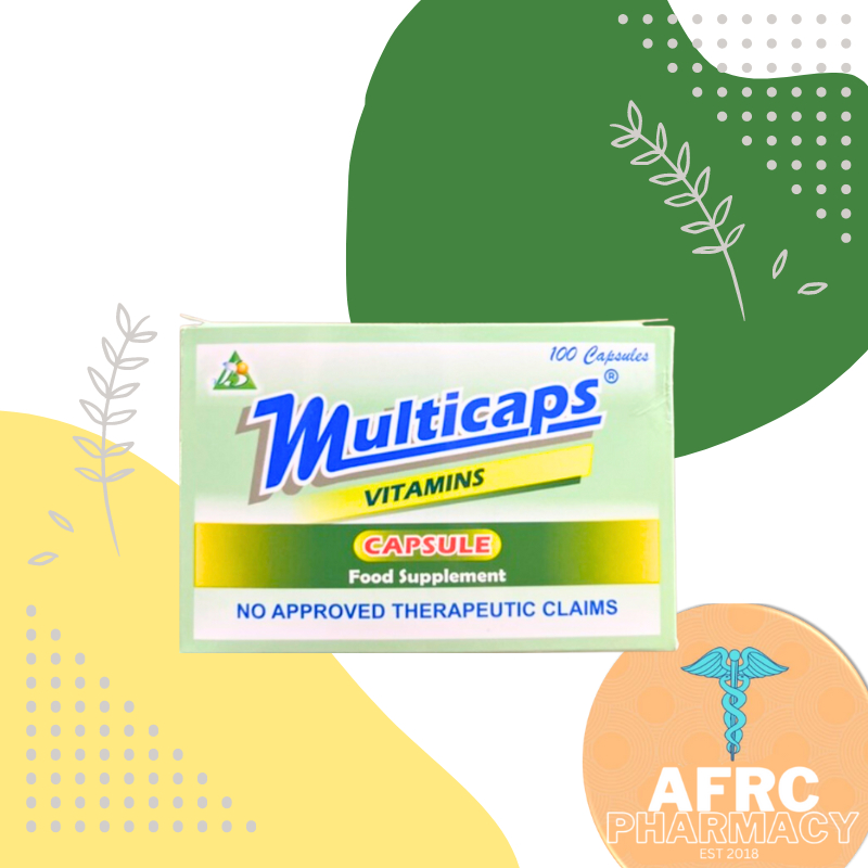 Multicaps Multivitamins 100 Capsules | Shopee Philippines