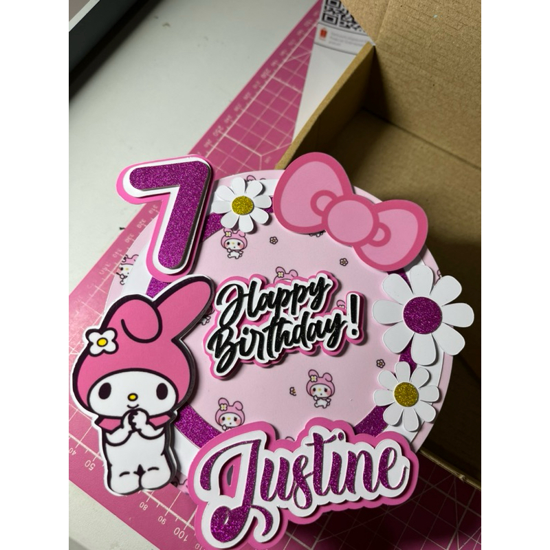 Melody Sanrio Cake Topper Layered with stick | Shopee Philippines