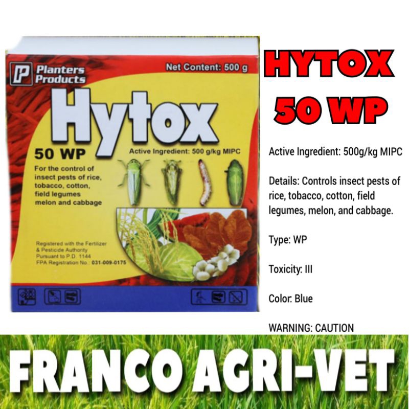 Planters Hytox 50WP ( 500 grams per pack ) Insecticide | Shopee Philippines