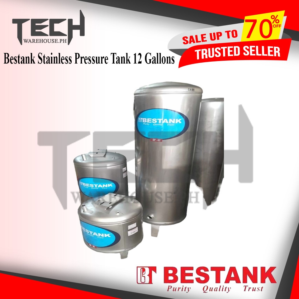 Bestank Original Stainless Pressure Tank 12 Gallons Gals | Shopee Philippines