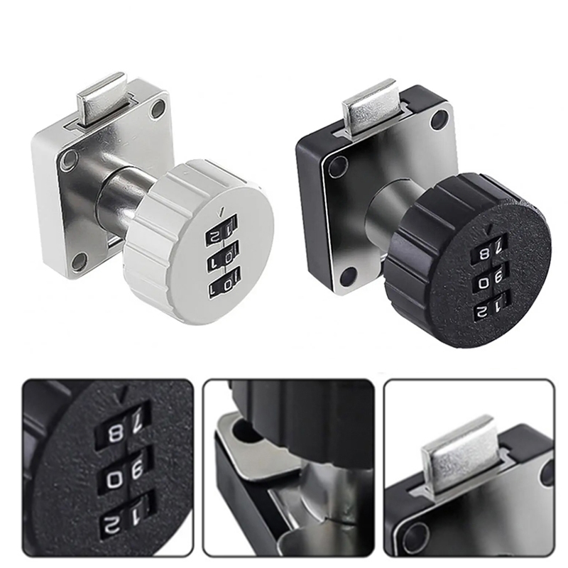 Security Password Lock 3 Digit Combination Drawers Lock | Shopee ...