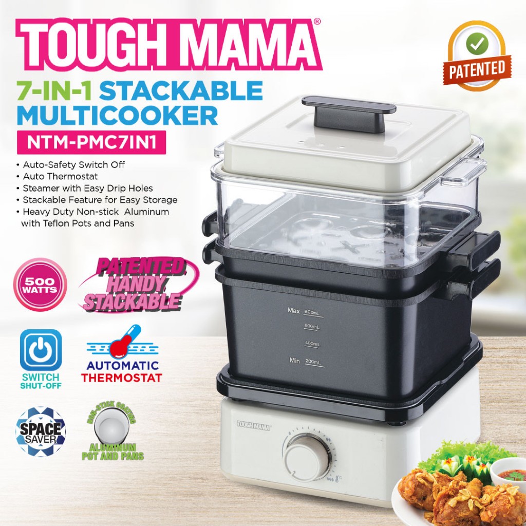 Tough Mama NTM-PMC7IN1 Stackable Multicooker Heavy Duty Minimalist ...