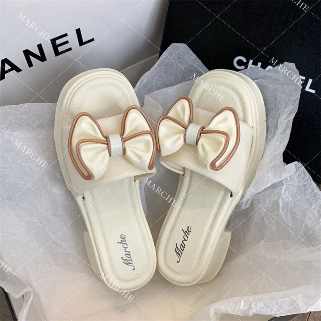 Marche 2024 New Women Wear Summer Thick-Sole Middle Heels Ribbon Strap ...