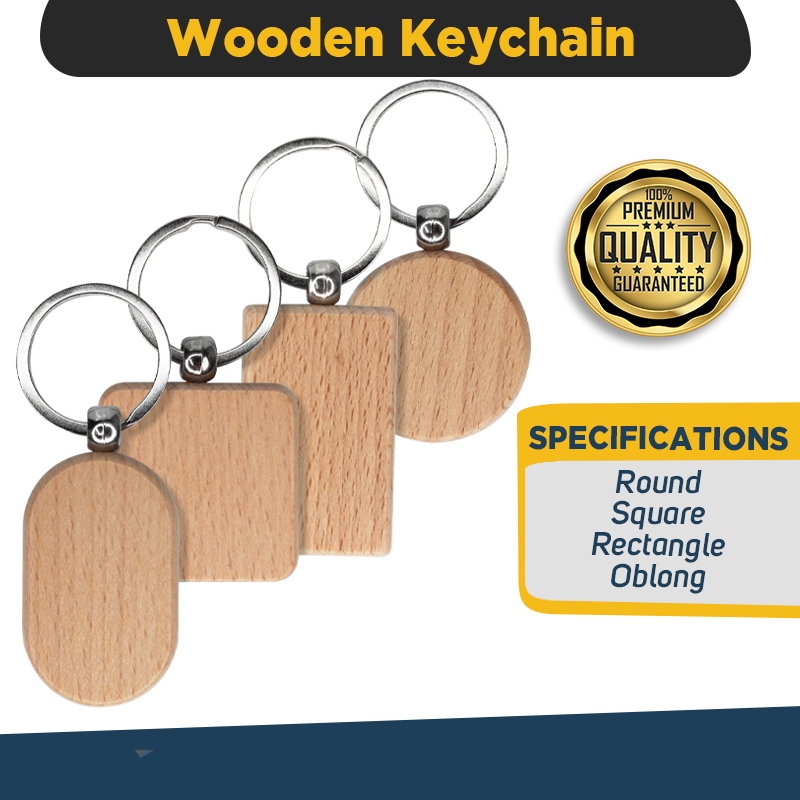 Blank Wooden Key Chain for engraving project (No engraving plain only ...