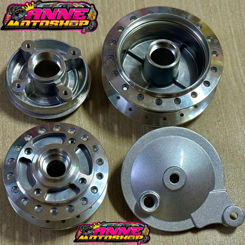Hubset with brake panel and flunge hub for xrm,wave,rs125,dash,gilas ...
