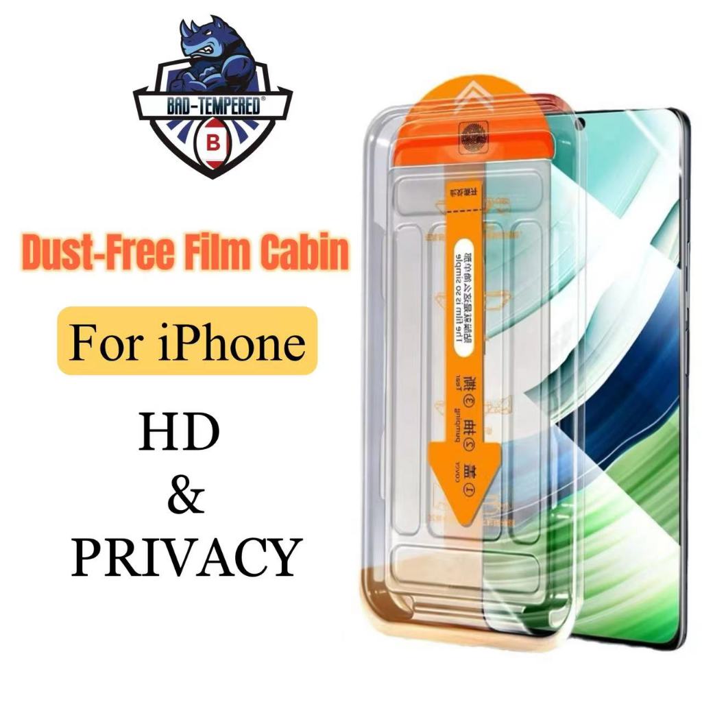 iPhone Easy Install Tempered Glass HD/Privacy For 17 16 15 14 13 12 11 ...