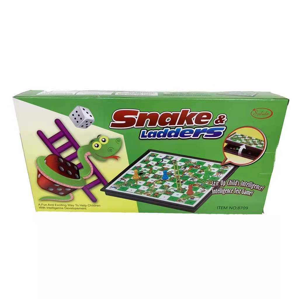 Snakes and ladders- small medium and large magnetic folding board game ...