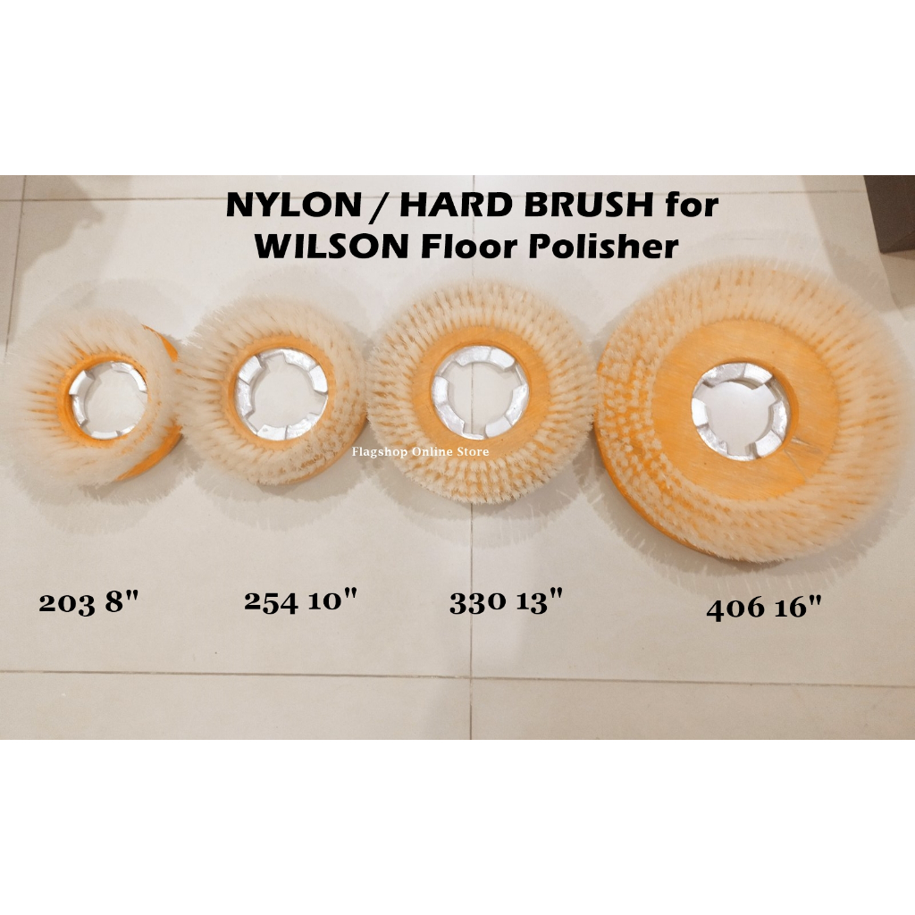 WILSON Floor Polisher NYLON / Hard Brush WITH Bracket Included | Shopee ...