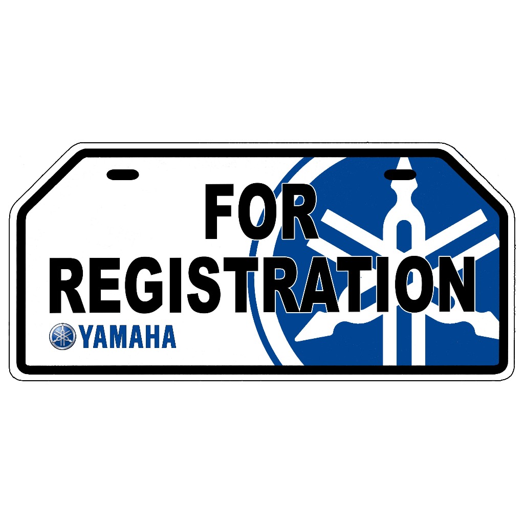 FOR REGISTRATION Temporary Plate Number (YAMAHA BLUE) | Shopee Philippines