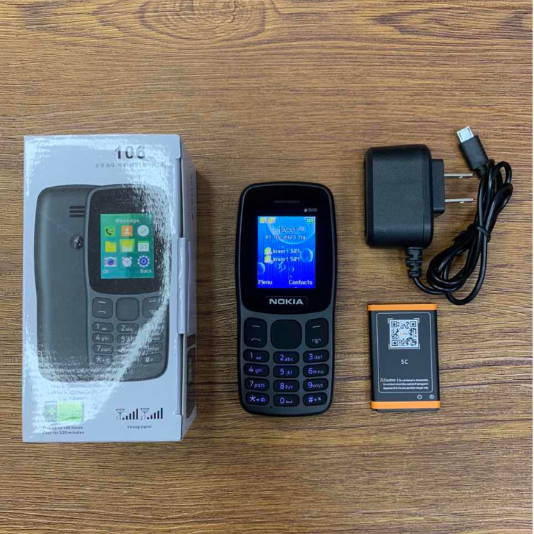 106 Bar Phone Dual Sim Basic Phone Keypad Phone Cellphone 800mAh ...
