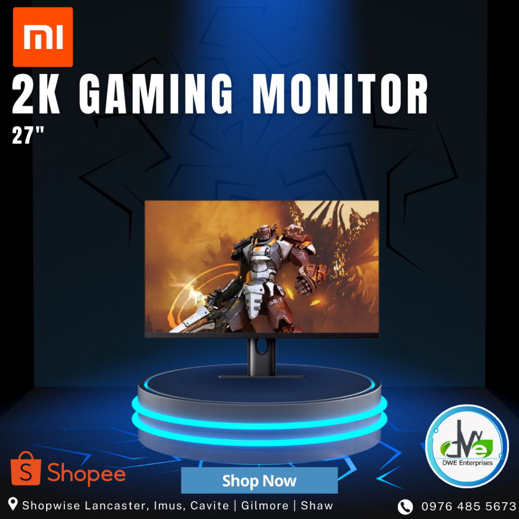Xiaomi 27 inches 2k gaming monitor | Shopee Philippines