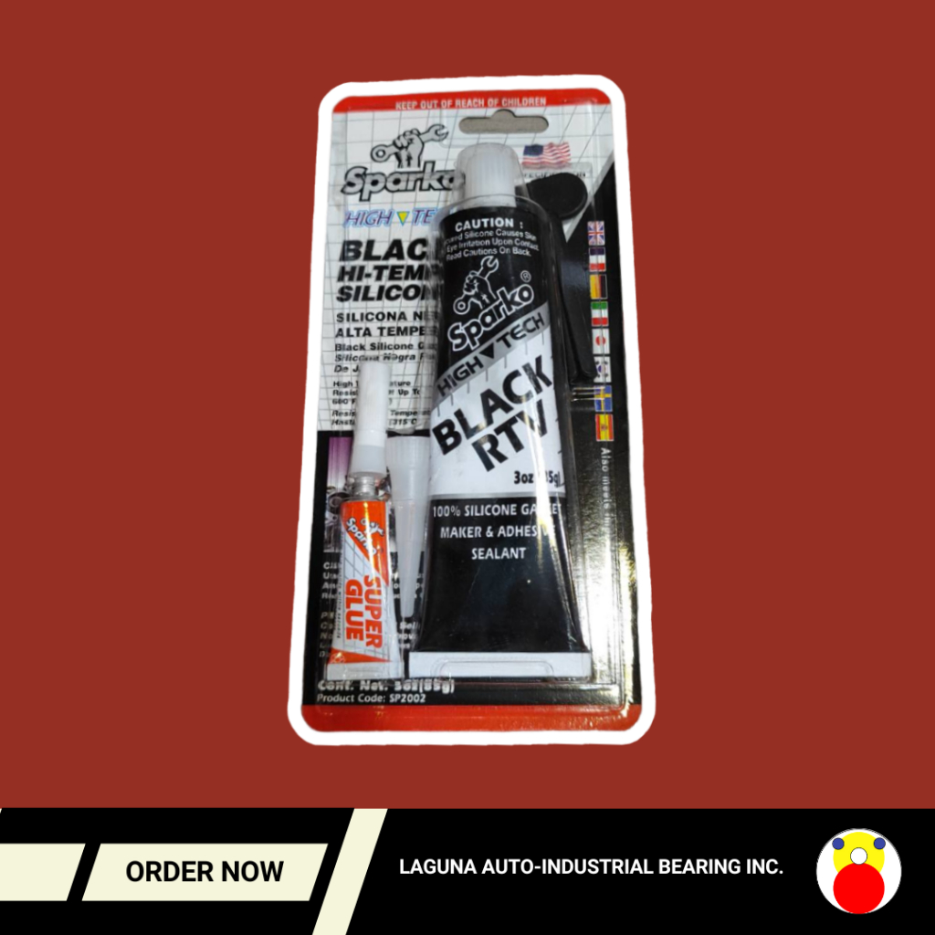 SPARKO BLACK RTV Silicone Gasket Maker and Adhesive Sealant 85g | Shopee Philippines