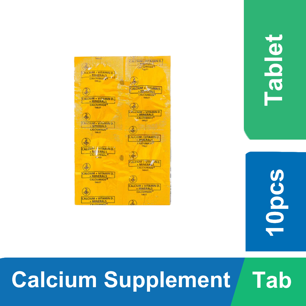 Calciumade Tablet Calcium 10pcs l Vitamin D3, Magnesium, Zinc ...