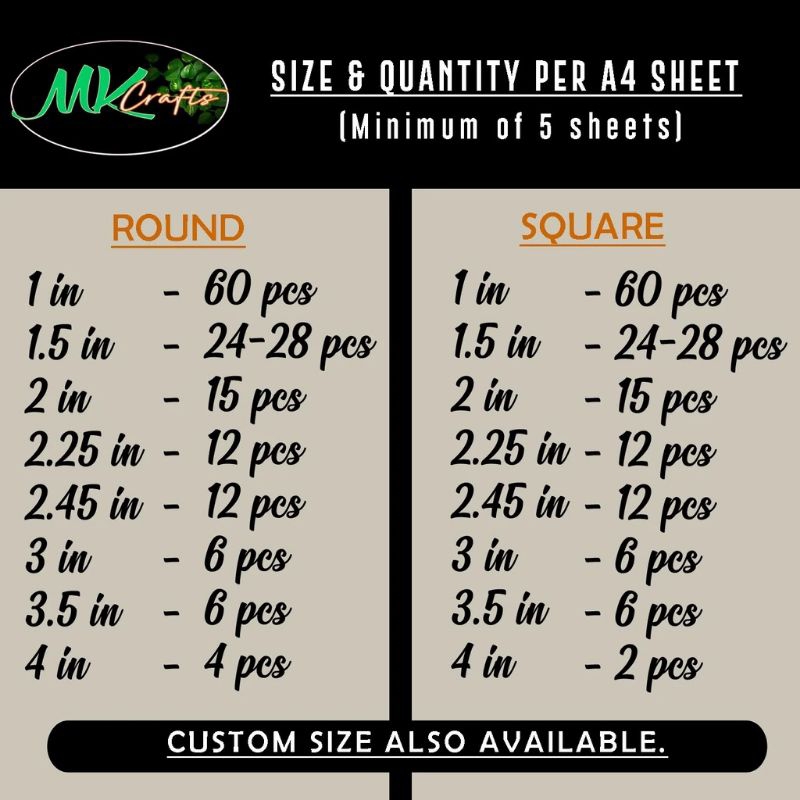 MK Sticker Label Ready to Print and Cut (10 sheets) | Shopee Philippines