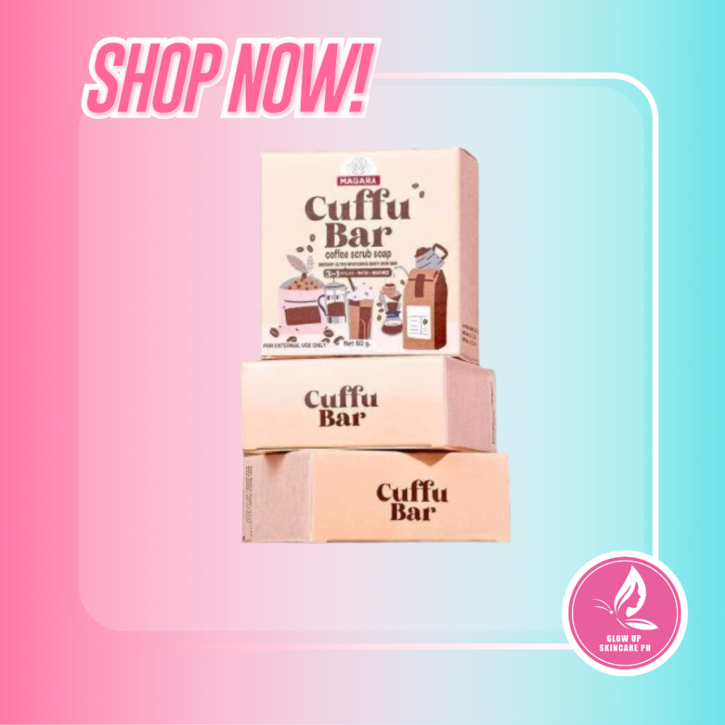 3PCS Effective Original Cuffu Bar Coffee Scrub Soap by Magarā Skin An ...