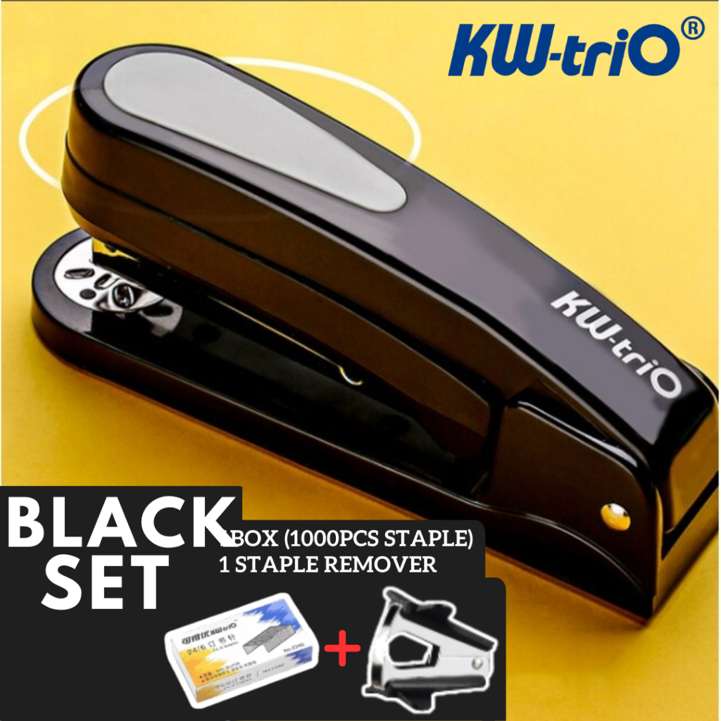 KW-TRIO 360 Stapler Rotation Heavy Duty Stapler 24/6 Staples Effortless ...
