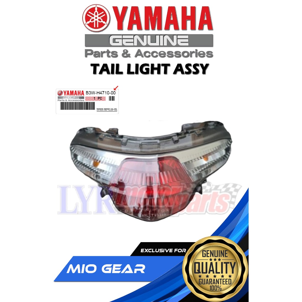 YAMAHA GENUINE TAIL LIGHT ASSY FOR MIO GEAR ( B3W-H4710-00 ) | Shopee ...