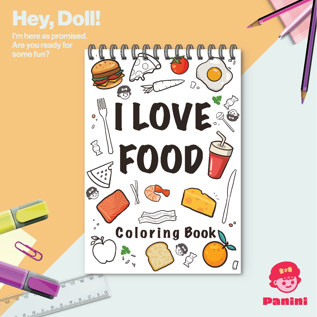I Love Food, Coloring Book for Kids and Adults | Shopee Philippines