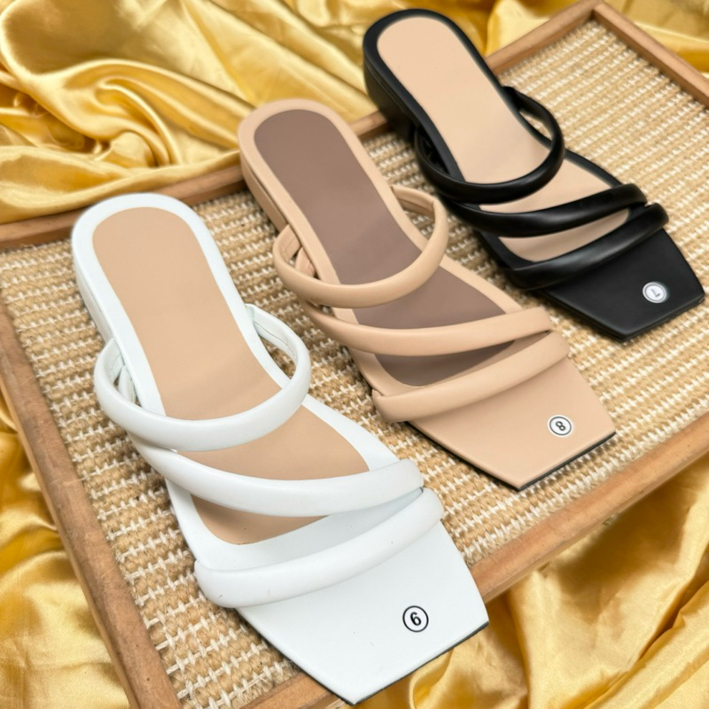 Freya 1 inch Fashionable Trendy Block Heels for Womens Heels Sandals ...