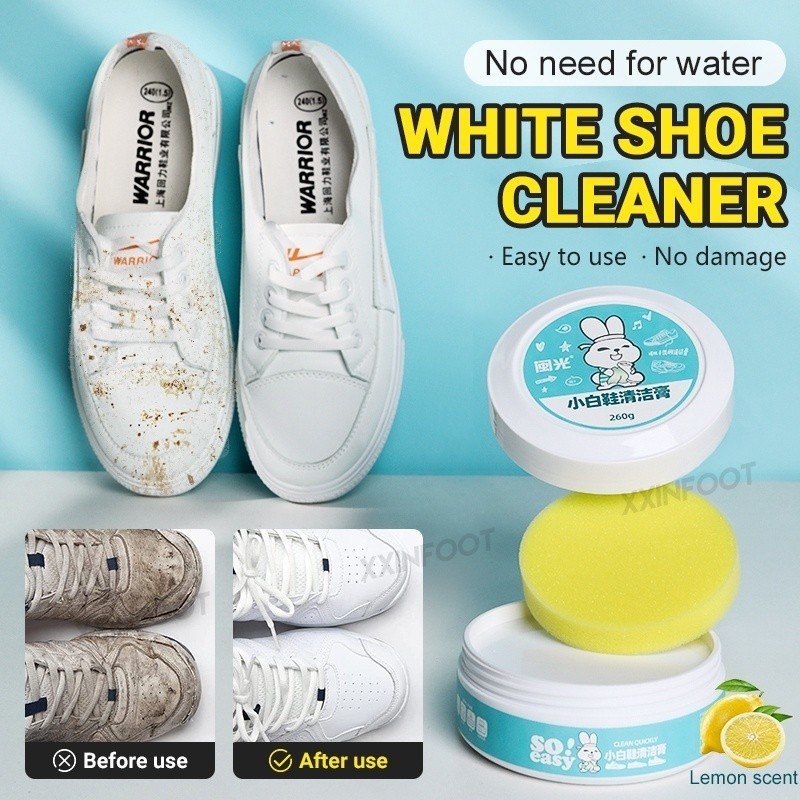 [LUCKISS]White Shoe Cleaning Cream Shoe Cleaner Shoe Care Product, With ...