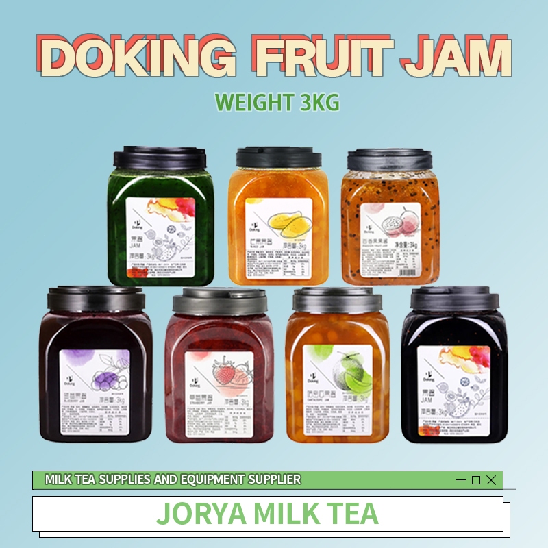 3kg Doking Fruit Jam Milk Tea Fruit Juice Jam/Strawberry Jam/Blueberry ...