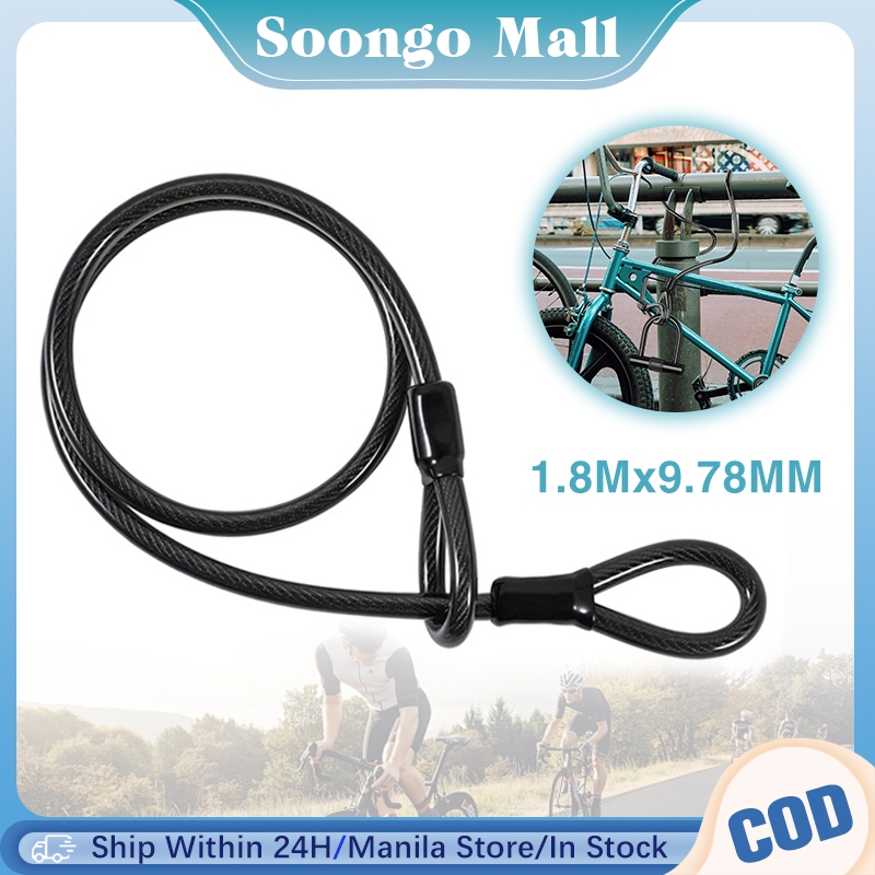 1.8M Heavy Duty Security Cable Vinyl Coated Flexible Steel Cable with ...