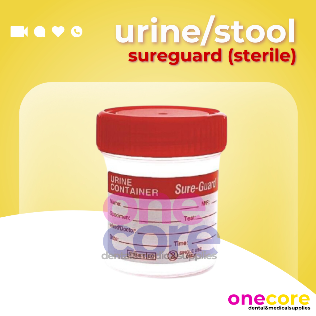 Sterile Sureguard Urine/Stool Container (Sold Per Piece) | Shopee ...