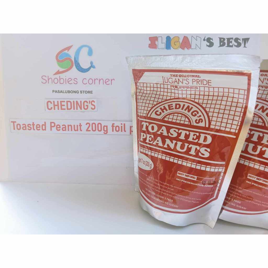 Chedings Toasted Peanut net weight 7 oz (200g) foil pack (read the ...