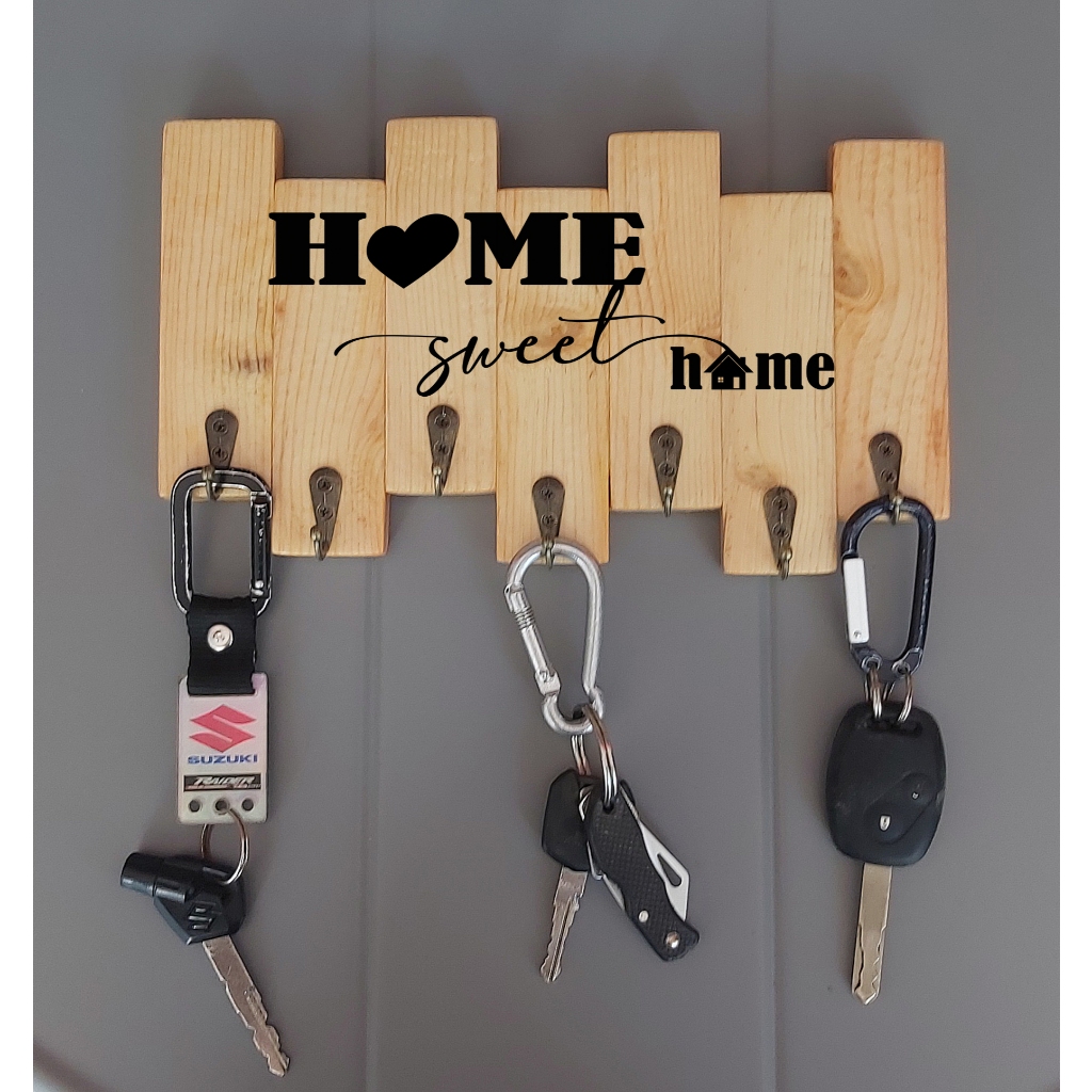 Personalized Wooden Key Holder | Customized Family Key Holder for Wall ...