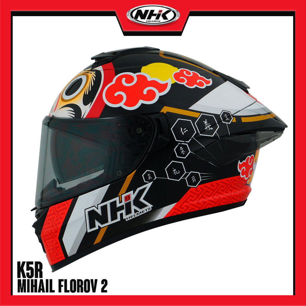 NHK Helmets K5R - Mihail Florov 2 Full Face Dual Visor Helmet | NHK Helmets | Shopee Philippines