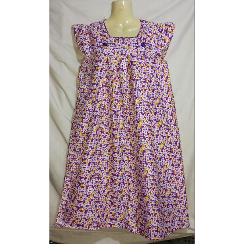 Miniflora Cotton Duster Embroidery Duster Daster Pambahay Pantulog ...