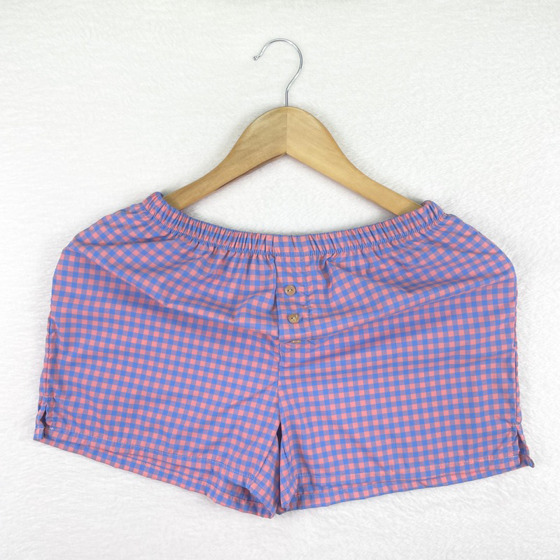 Checkered / Plaid / Mixed Prints Vented-Hem Boxer Shorts | Sleepwear | Loungewear | Shopee ...