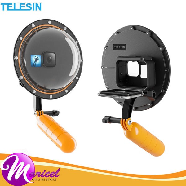 Telesin GoPro Hero 12, 11, 10, 9 Camera Selfie Dome Port Underwater ...