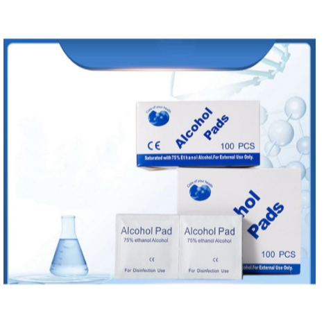 Rich 100 Pcs Disposable Alcohol Disinfection Tablets Outdoor First Aid ...