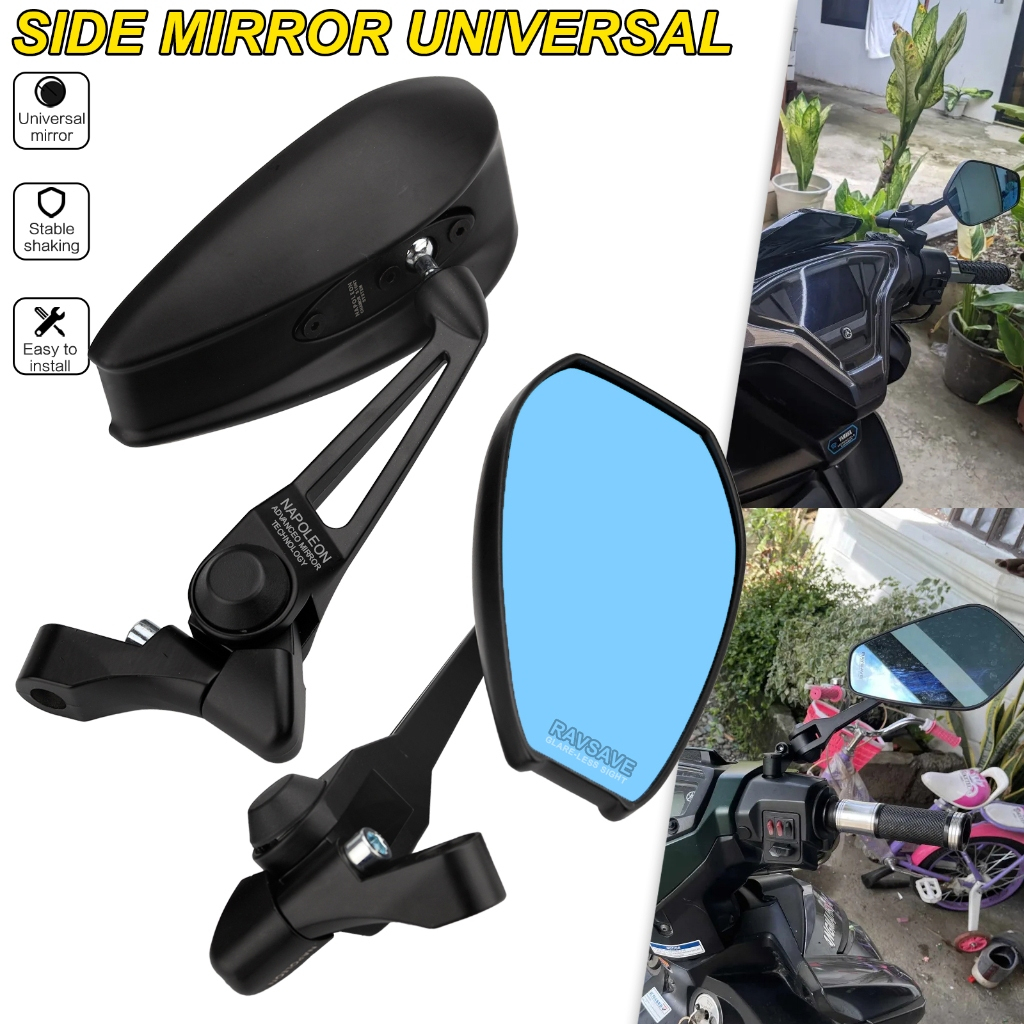 Motorcycle Side Mirror Street King Anti-glare Street King Adjustable ...