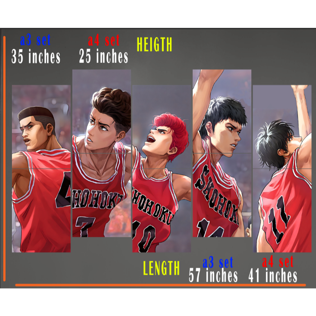 Slamdunk Puzzle Poster a4 and a3 set - Not Sticker | Shopee Philippines